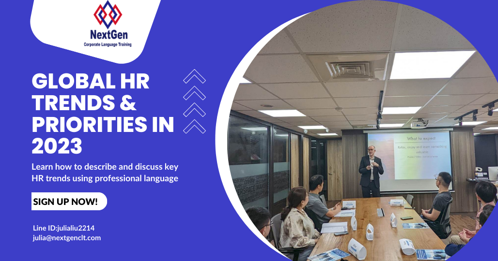 【HR商業英文Meetup】專門為人資夥伴設計的英文聚會，培養你商業溝通即戰力！Global HR Trends & Priorities ...