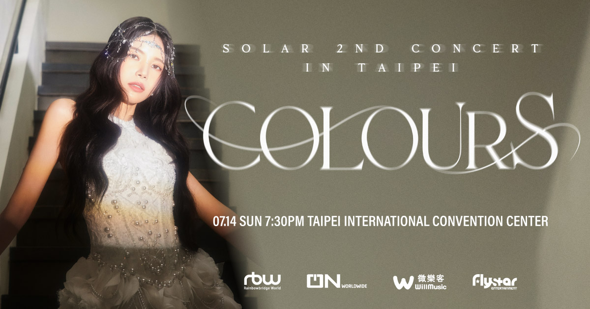 Solar 2nd CONCERT〔COLOURS〕IN TAIPEI