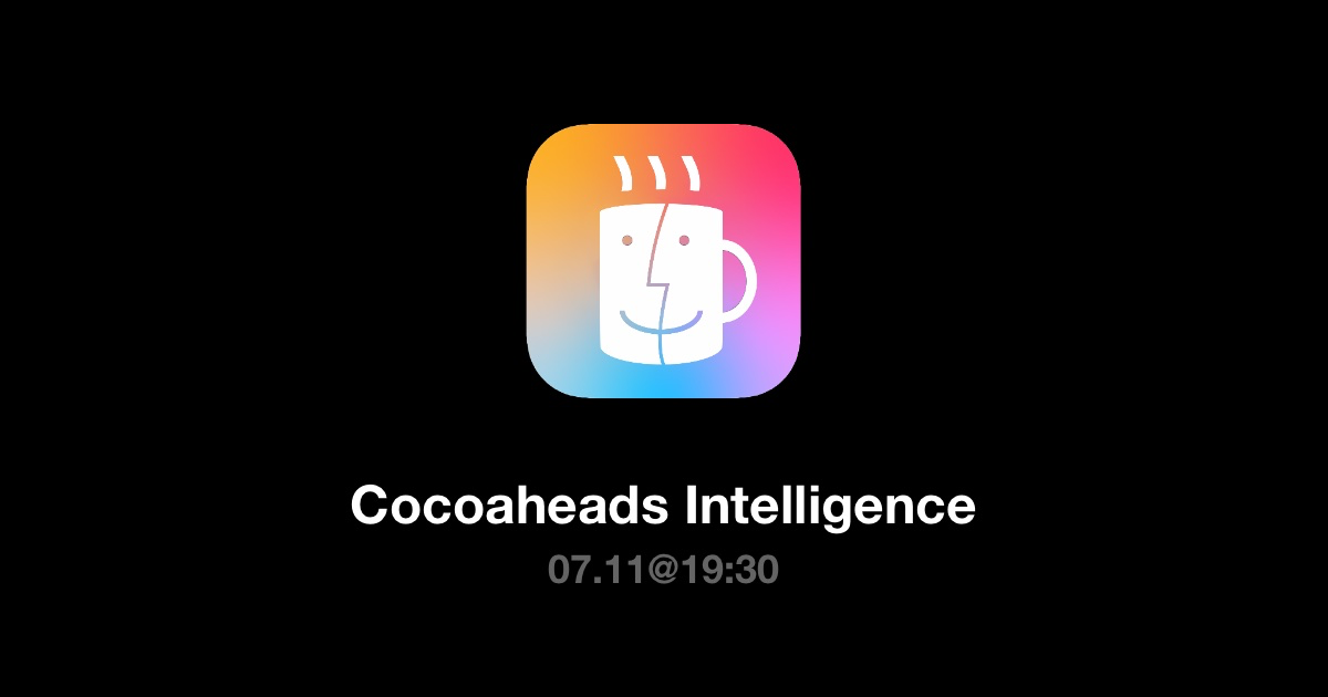 Cocoaheads Taipei 2024 七月份聚會