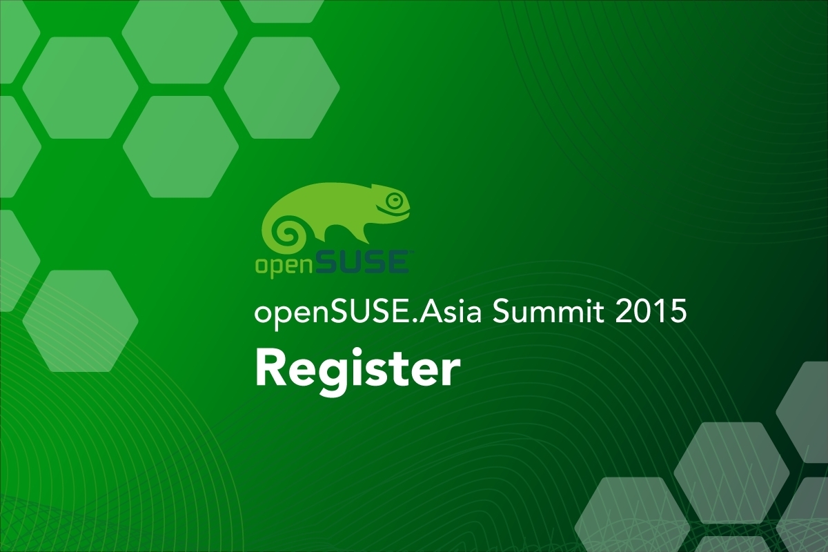 openSUSE.Asia Summit 2015 Registration