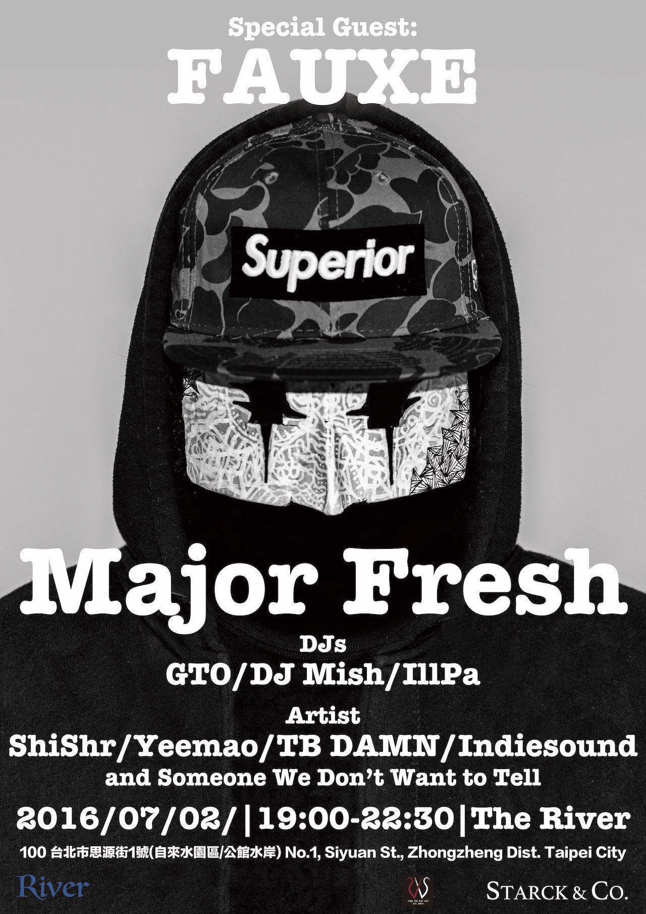 Major Fresh - Special Guest: FAUXE feat. 許時 / 獨聲子 / 夜貓組 / TB DAMN & More